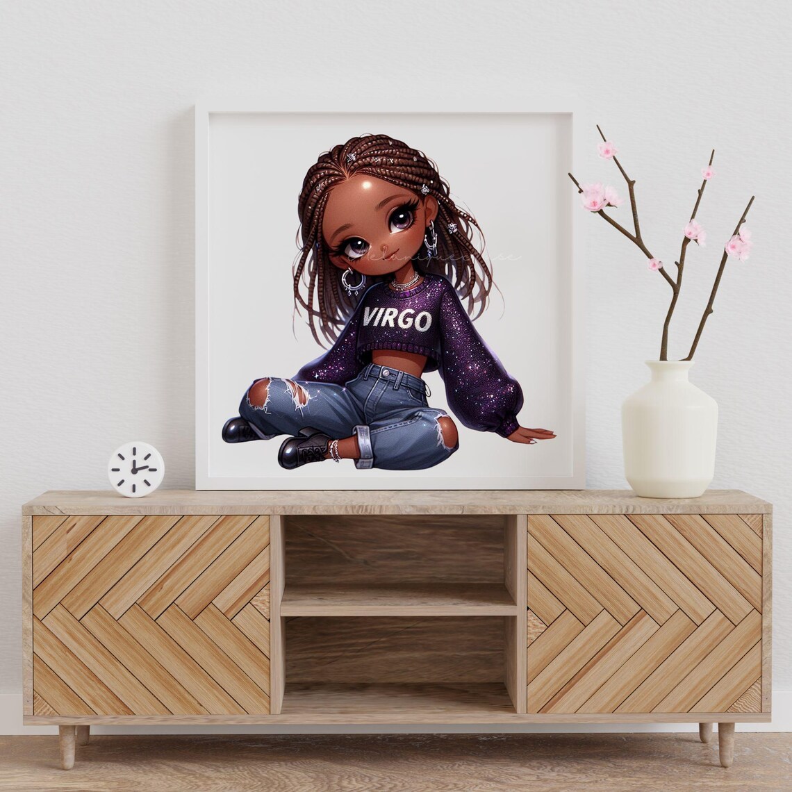 Black Girl Zodiac PNG African American Zodiac Bundle Set of 12 Clipart ...