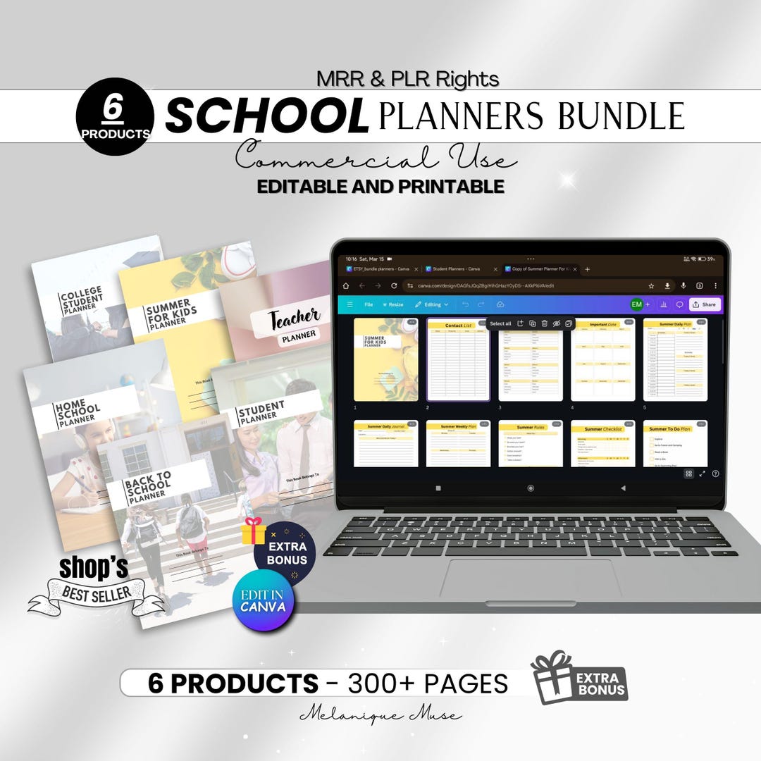 Student Planner Bundle, Academic Planner, College Planner Academic ...