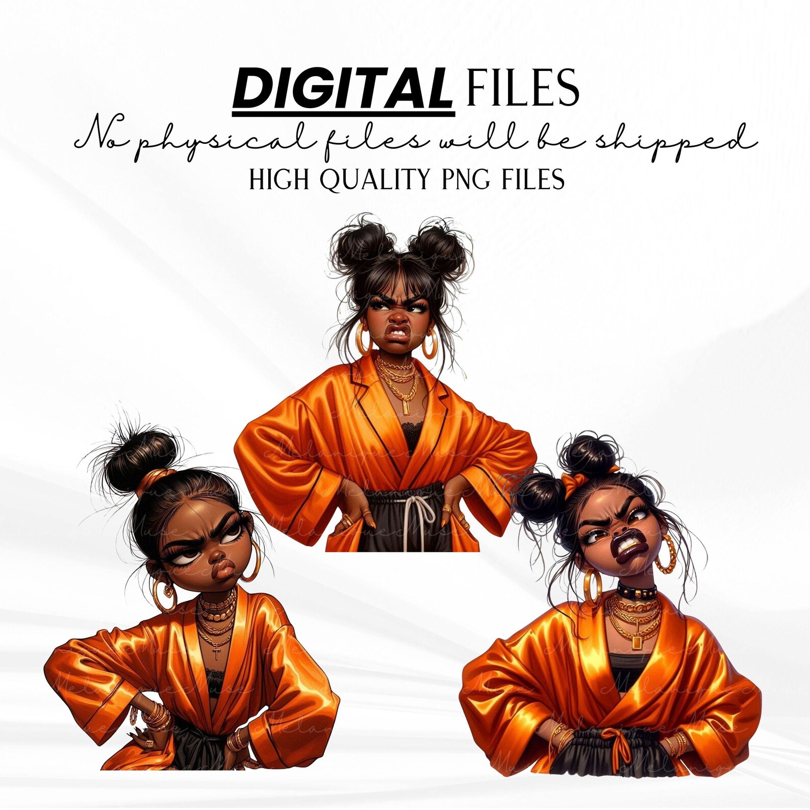 Sassy Stank Face Attitude, Quirky Black Girl Clipart, Sassy Fashion ...