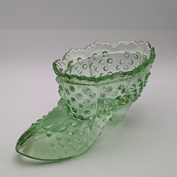 Green Glass Slipper - Etsy