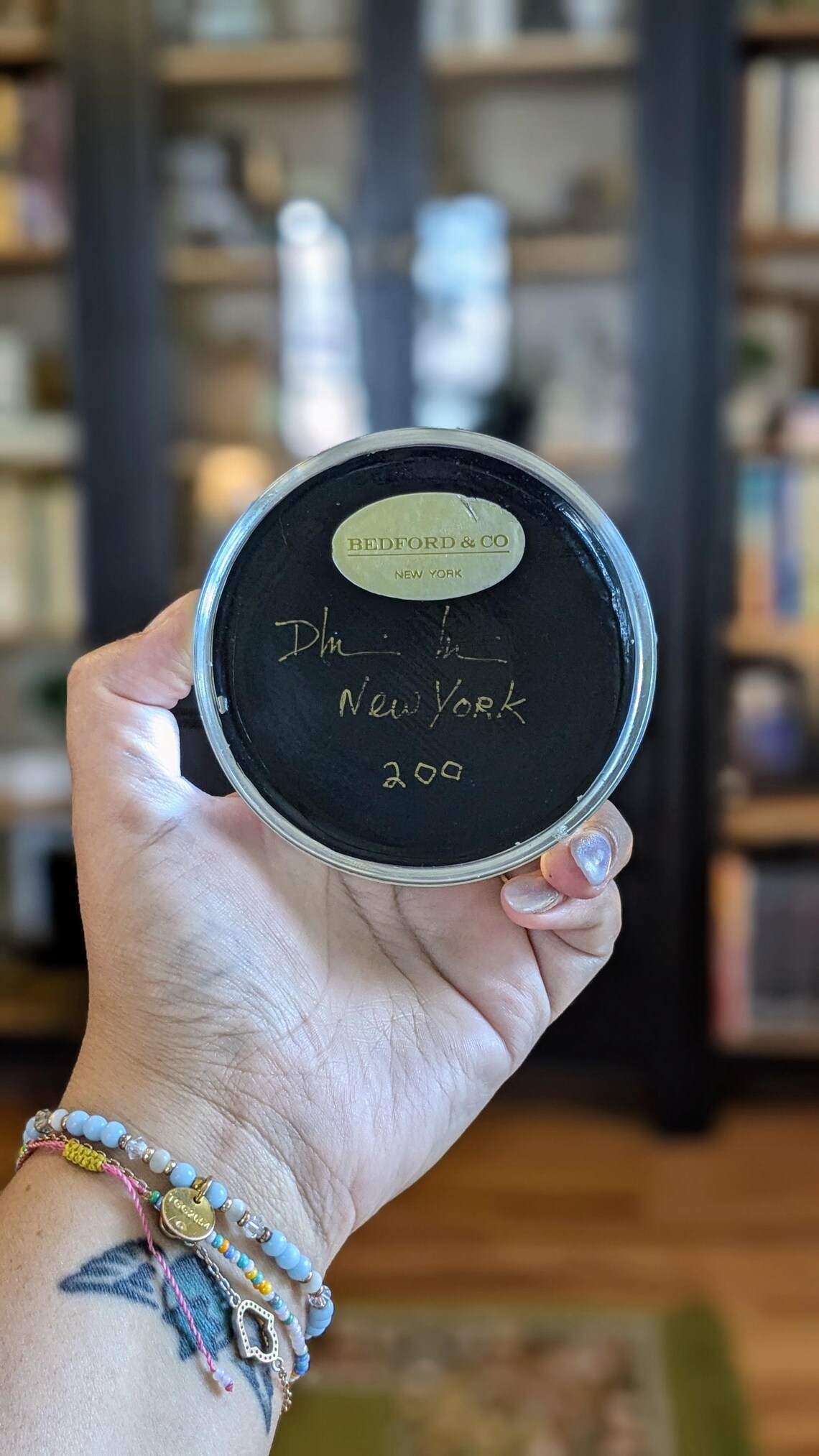 Durwin Rice New York Dome Paperweight With Antique Clock Face Signed ...