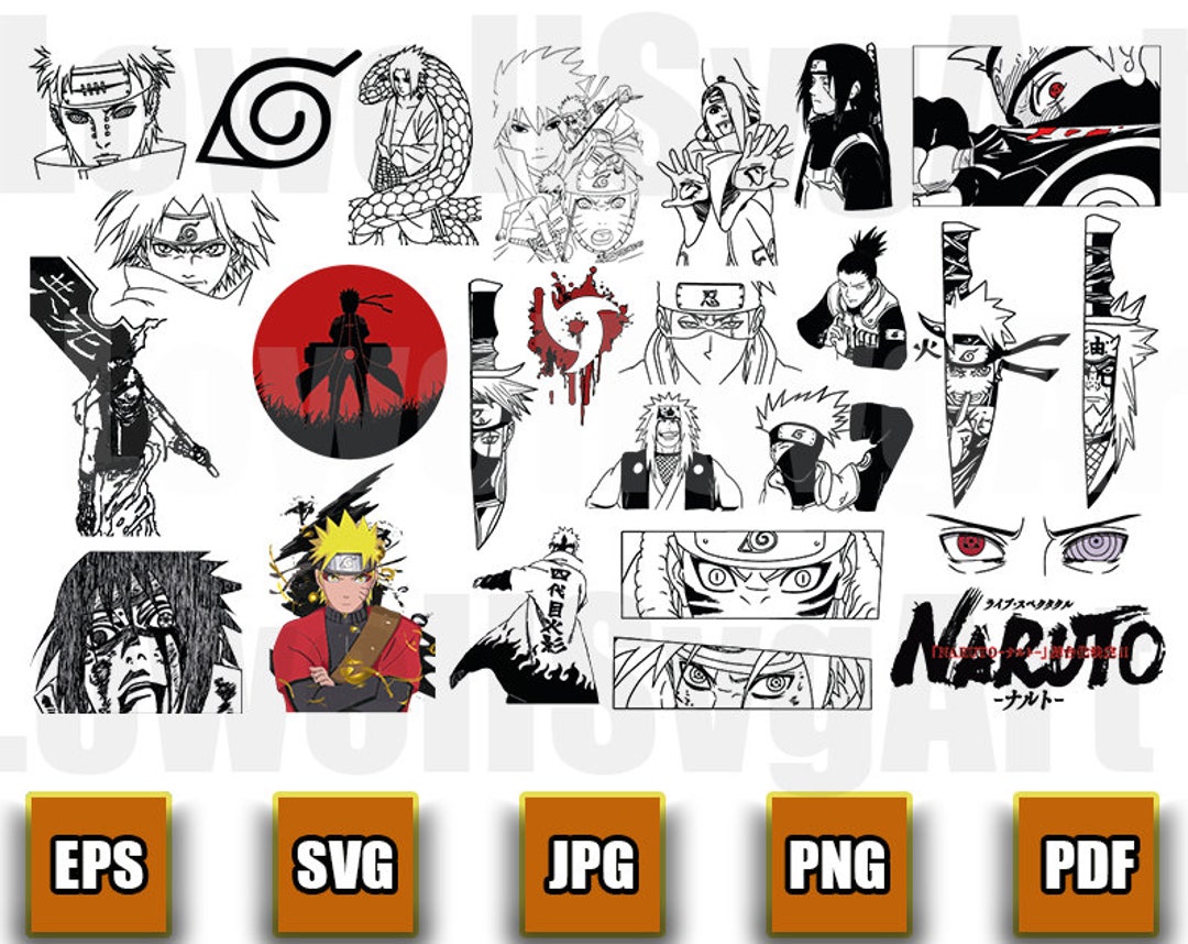 Anime Png, Anime Vector, Anime Svg, Anime Cutfile, Anime Clipart, Anime ...
