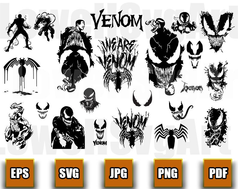 Venom SVG, Venom Png, Cut File Cricut, Svg Bundle, Venom Printable ...