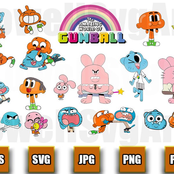 World of Gumball Svg - Etsy