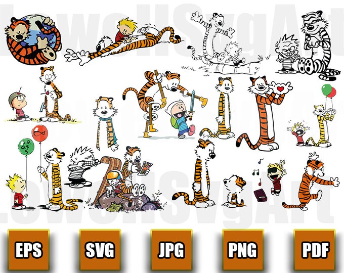 Calvin and Hobbs Moonlight Stroll, Crochet Graphghan Pattern. 200 X 193 ...