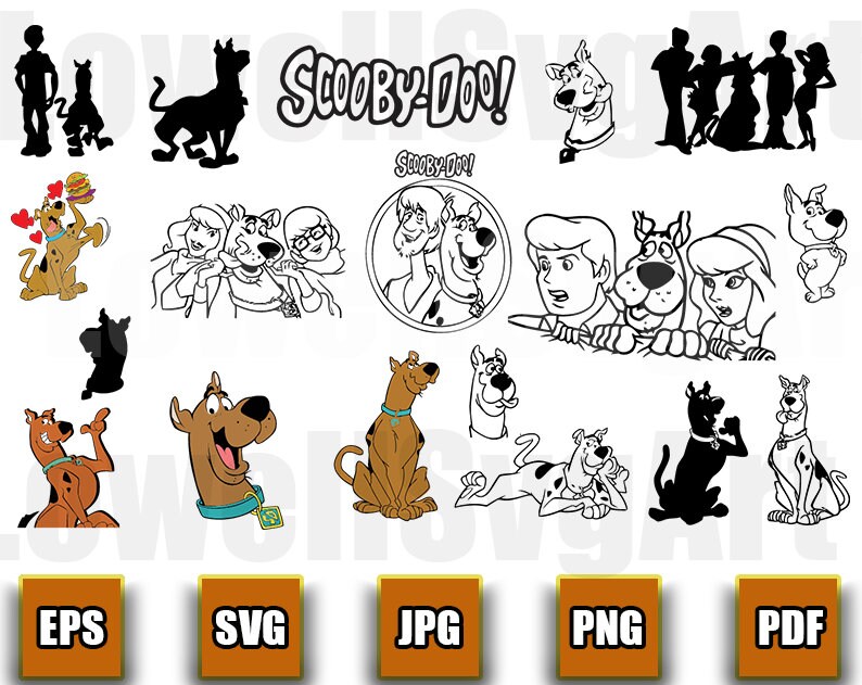 Archivos Scooby Doo, Scooby Doo Svg, Scooby Doo Cricut, Vector, Scooby ...