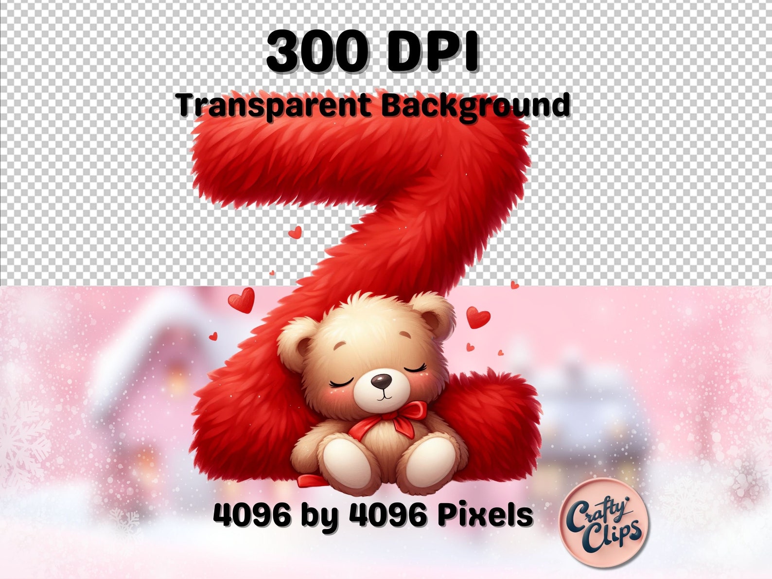 Watercolor Valentine Teddy Bear Alphabet Clipart Set, 48 PNG Cute Teddy ...