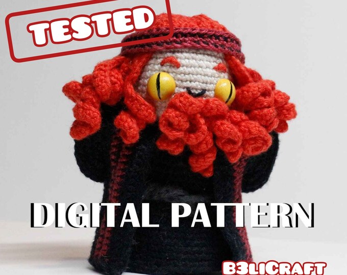 Bildad the Shuhite crowley Crochet Pattern Good Omens PDF Amigurumi ...