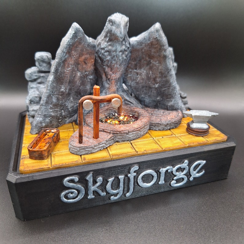 The Elder Scrolls Skyrim Skyforge Diorama STL Files for 3D Printing - Etsy