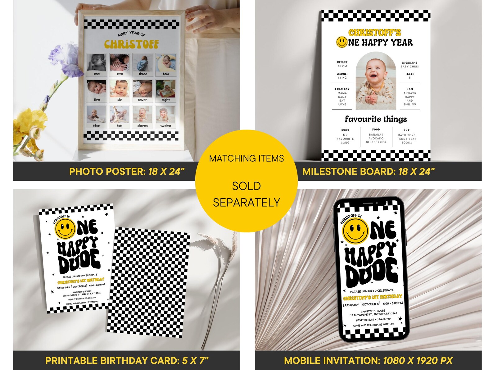 One Happy Dude Welcome Sign Template Editable One Happy Dude Welcome ...