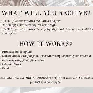 One Happy Dude Welcome Sign Template Editable One Happy Dude Welcome ...