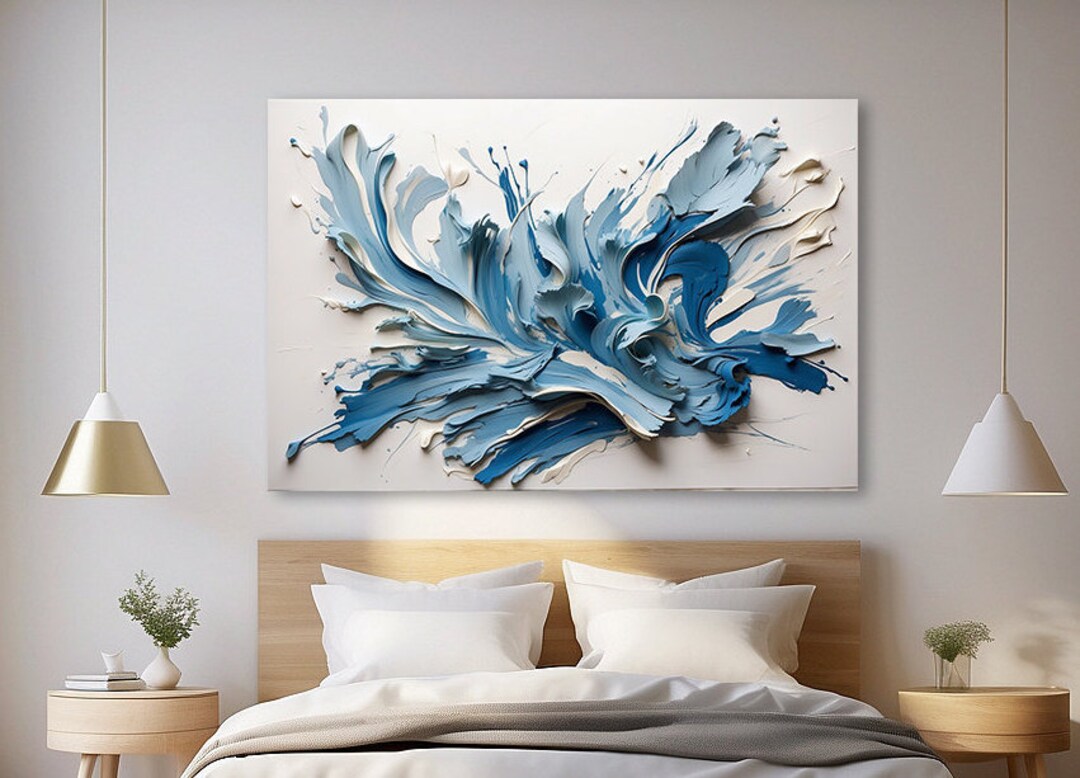 Whispers of Azure Wall Decorative Gift for Couples - Etsy