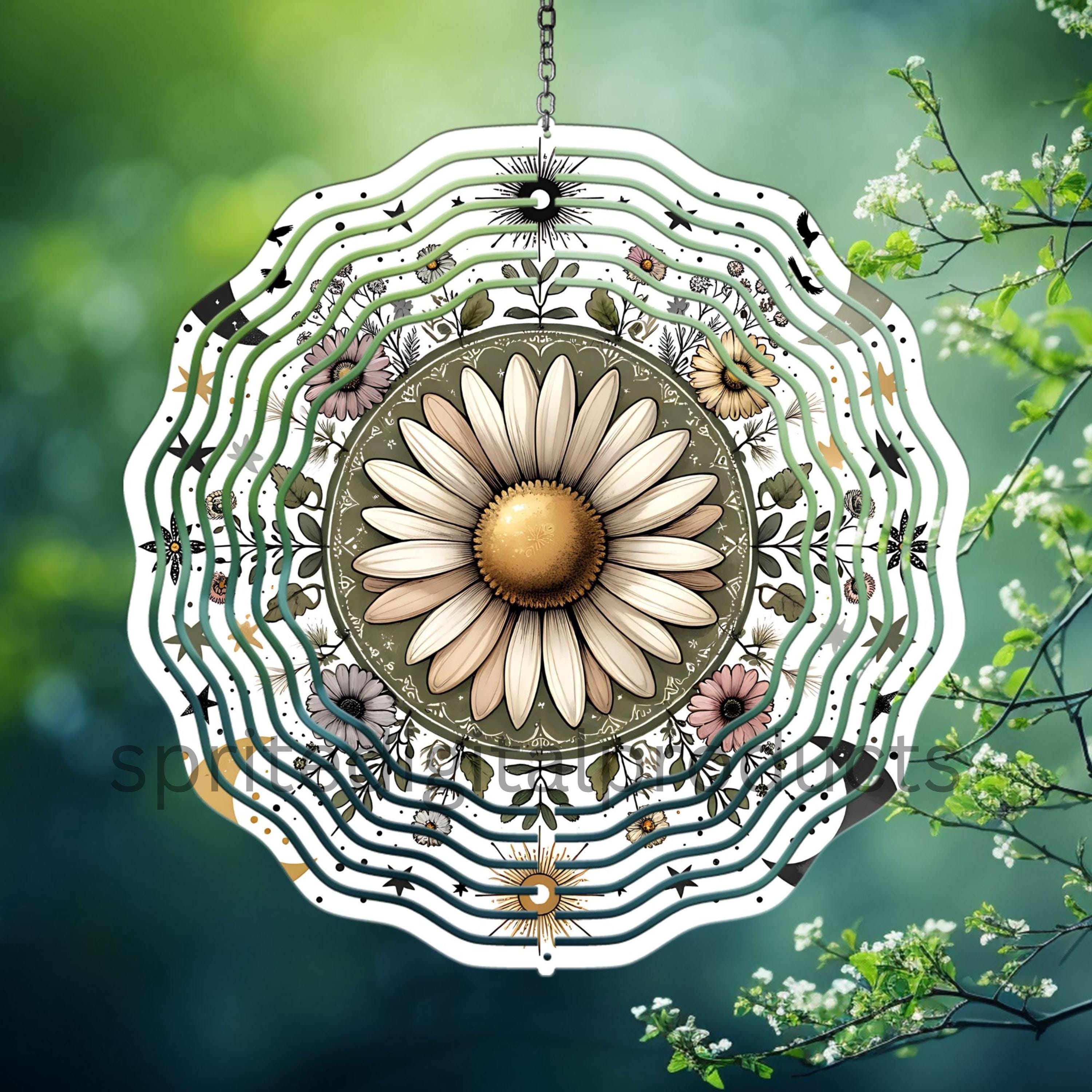 Daisy Wind Spinner Png , 4 Wind Spinner Sublimation Design , Garden ...