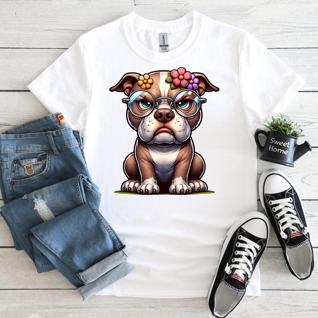 Grumpy Bulldog PNG , Sublimation Designs , T-shirt Sweater Design ...