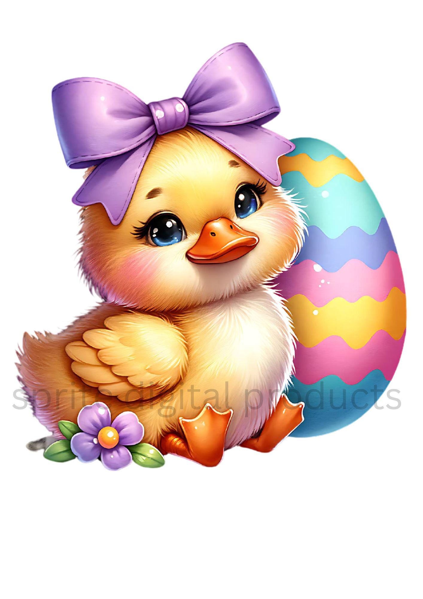 Easter Baby Farm Animals Clipart Bundle , 10 Watercolor Png , Easter ...