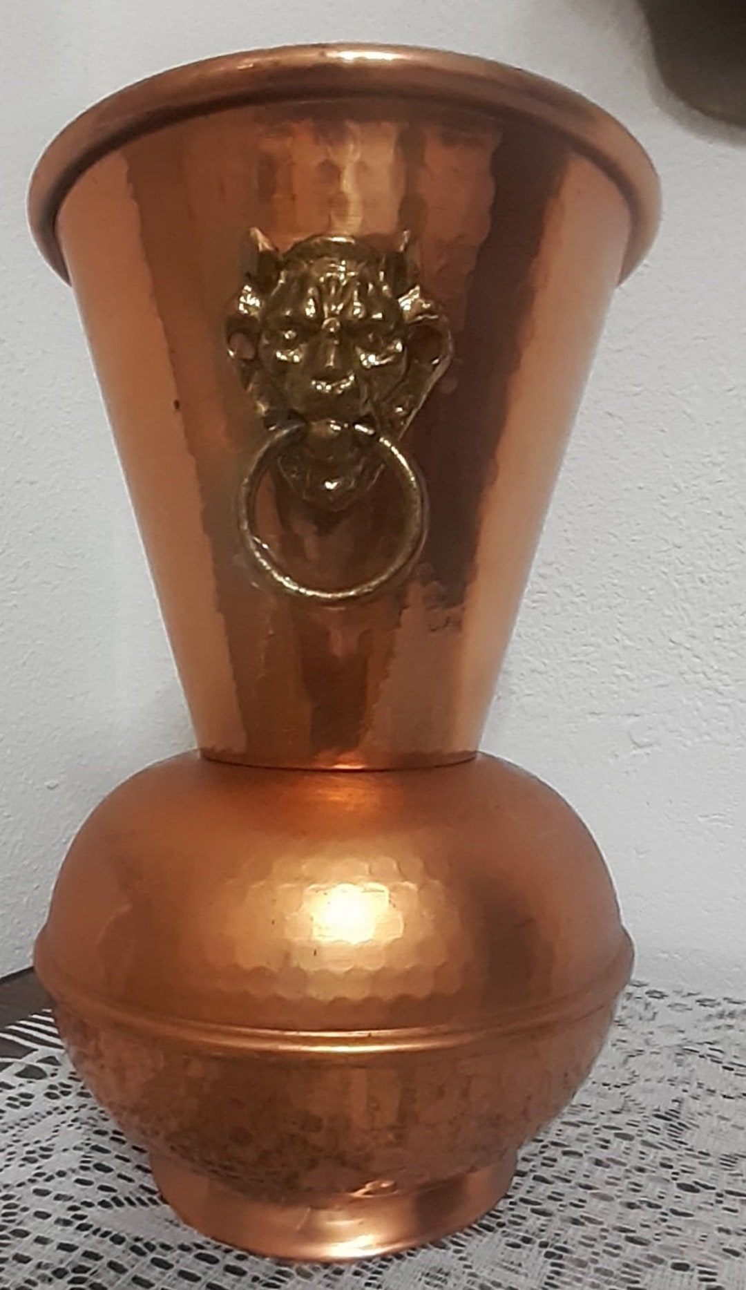 Large Copper Vase - Etsy
