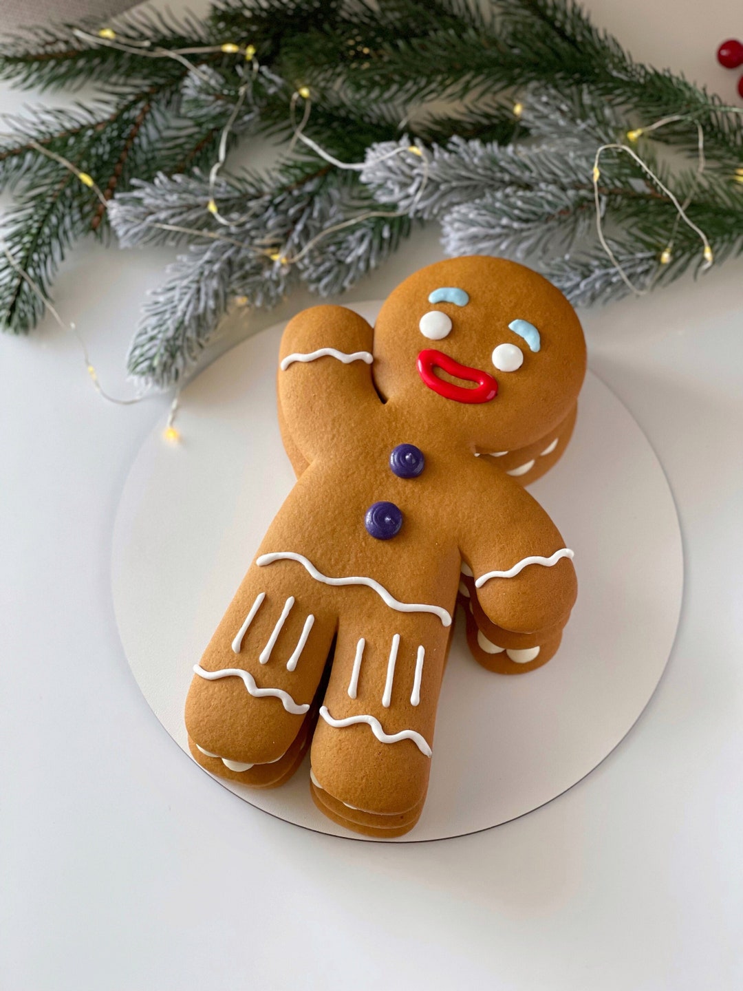Gingerbread Man Cake Recipe - Etsy
