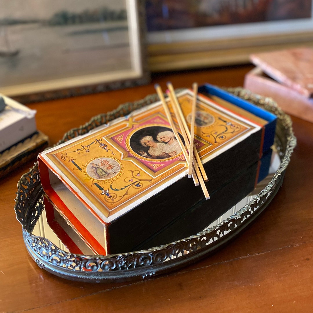 Vintage Matchbox With Jumbo Matches - Etsy