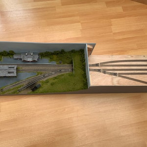 OO Gauge Shelf Layout, Display Diorama, Model Railway Layout Inc Fiddle ...