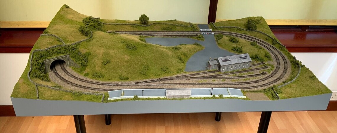 Model Railway Train Layout, Built to Order, N Gauge Fully Scenic Oval ...