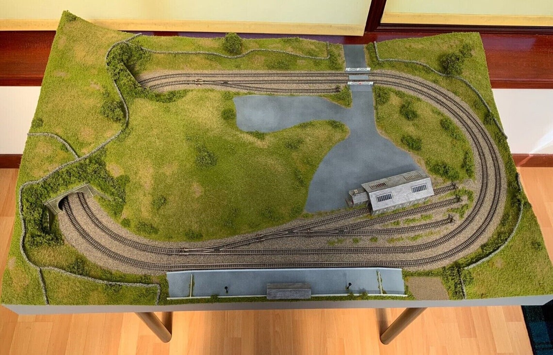 Model Railway Train Layout, Built to Order, N Gauge Fully Scenic Oval ...