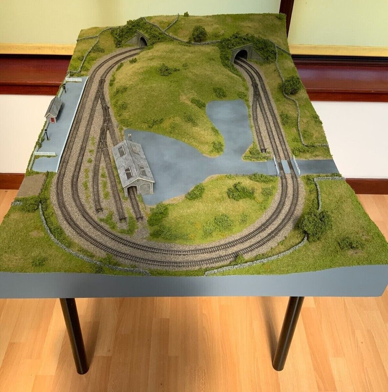 Model Railway Train Layout, Built to Order, N Gauge Fully Scenic Oval ...