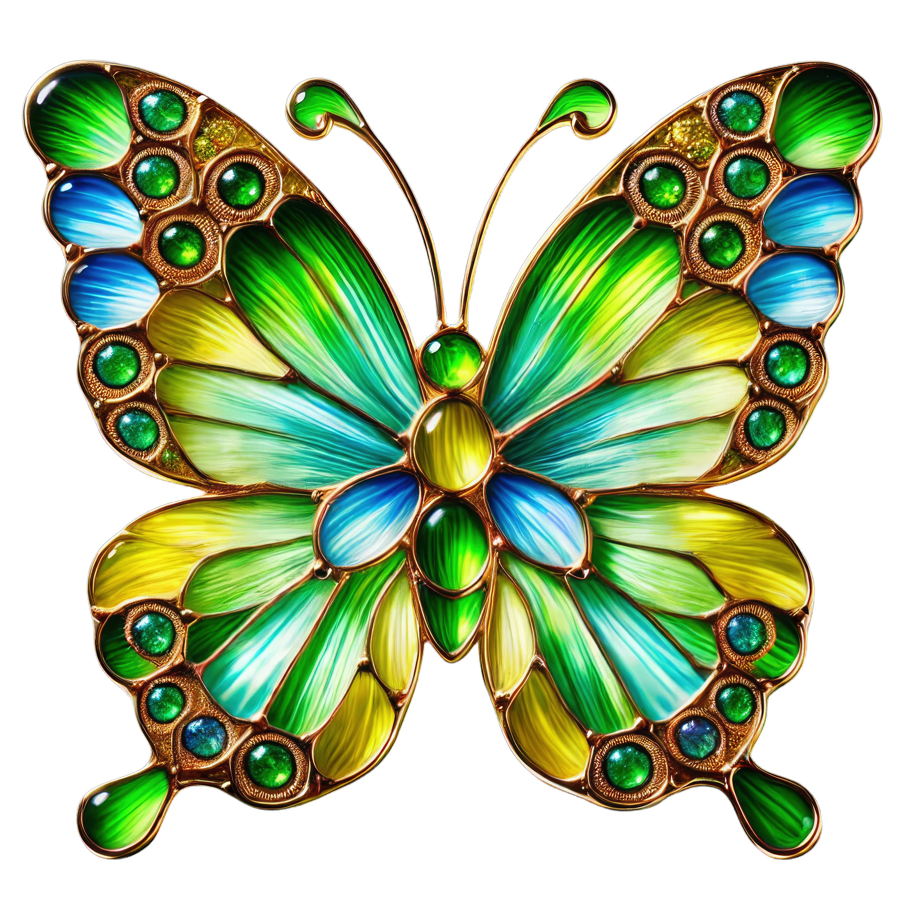 23 Butterfly Insect Clipart Pngs, Spring Floral Digital Art ...