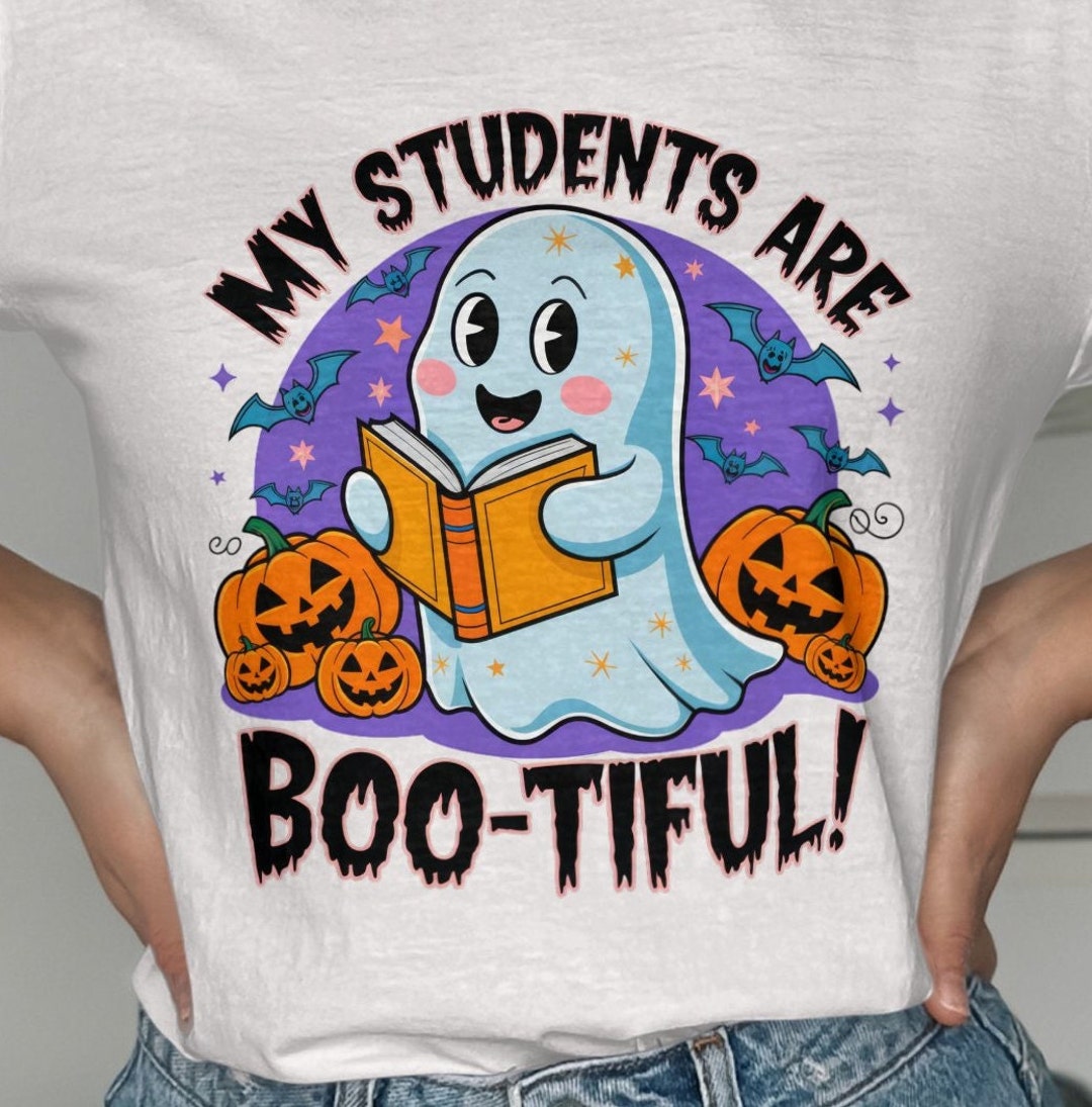 Cute Ghost Teacher PNG, Halloween Classroom Digital Download, Bootiful ...