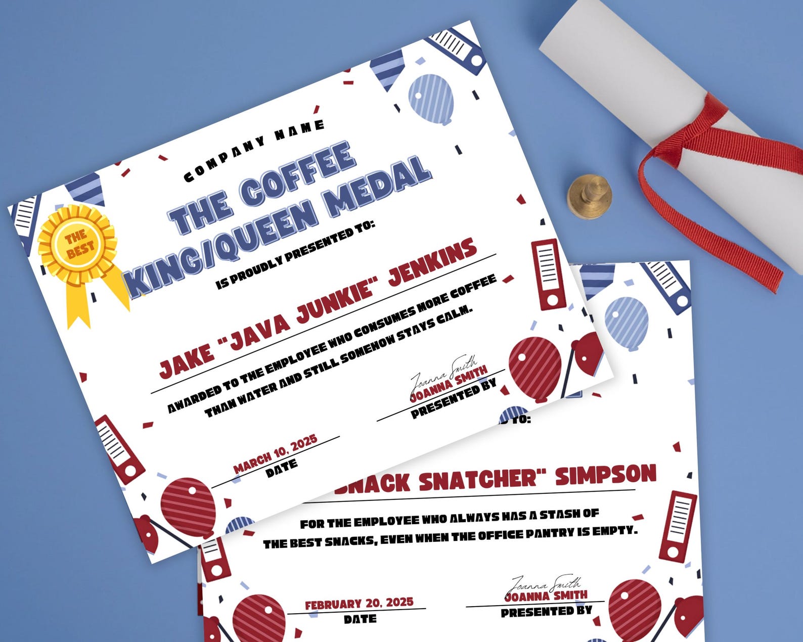 30 Funny Employee Recognition Awards, Funny Office Certificate ...