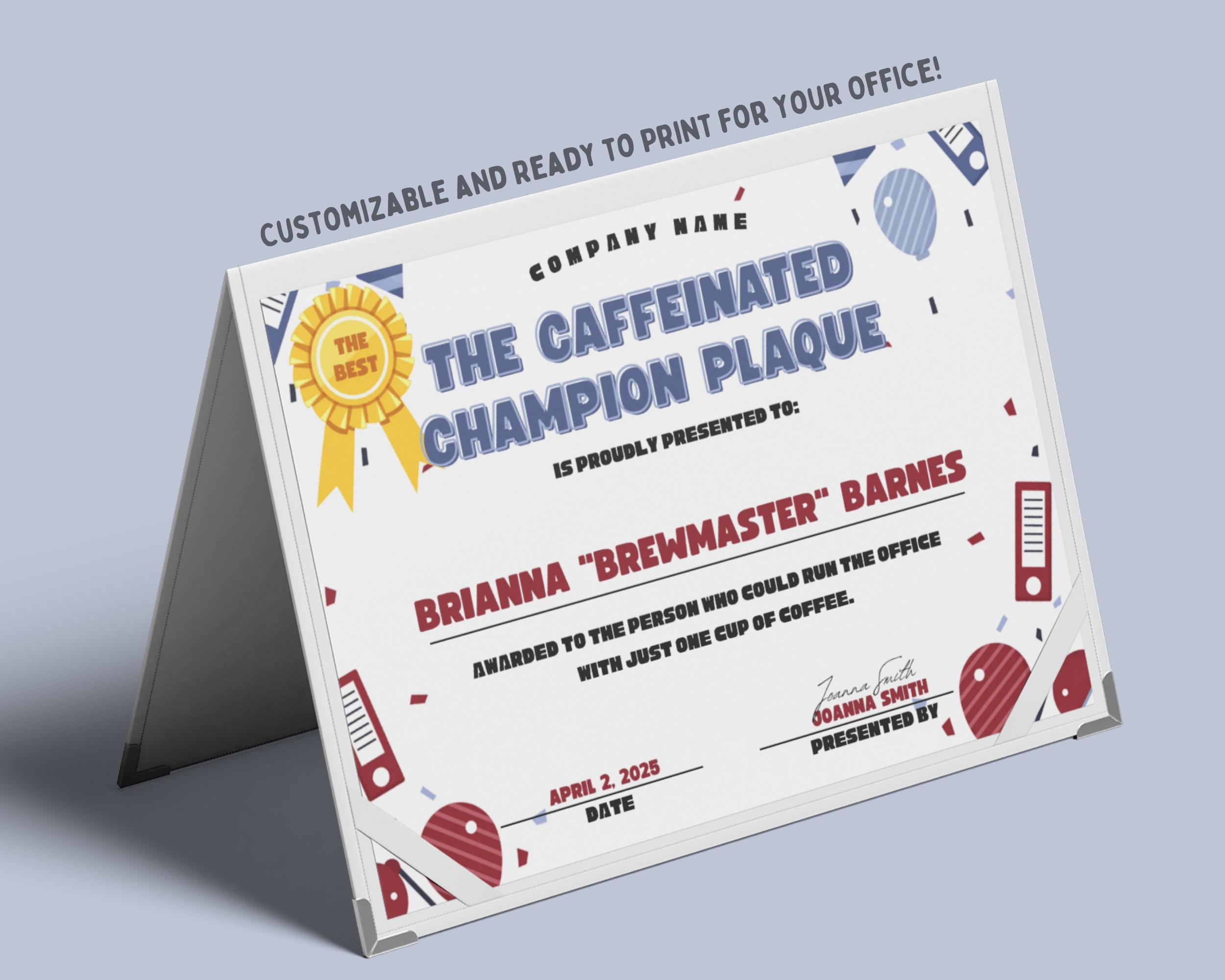 30 Funny Employee Recognition Awards, Funny Office Certificate ...