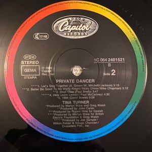 Tina Turner - Private Dancer - Vinyl LP Record - 1984 - Etsy