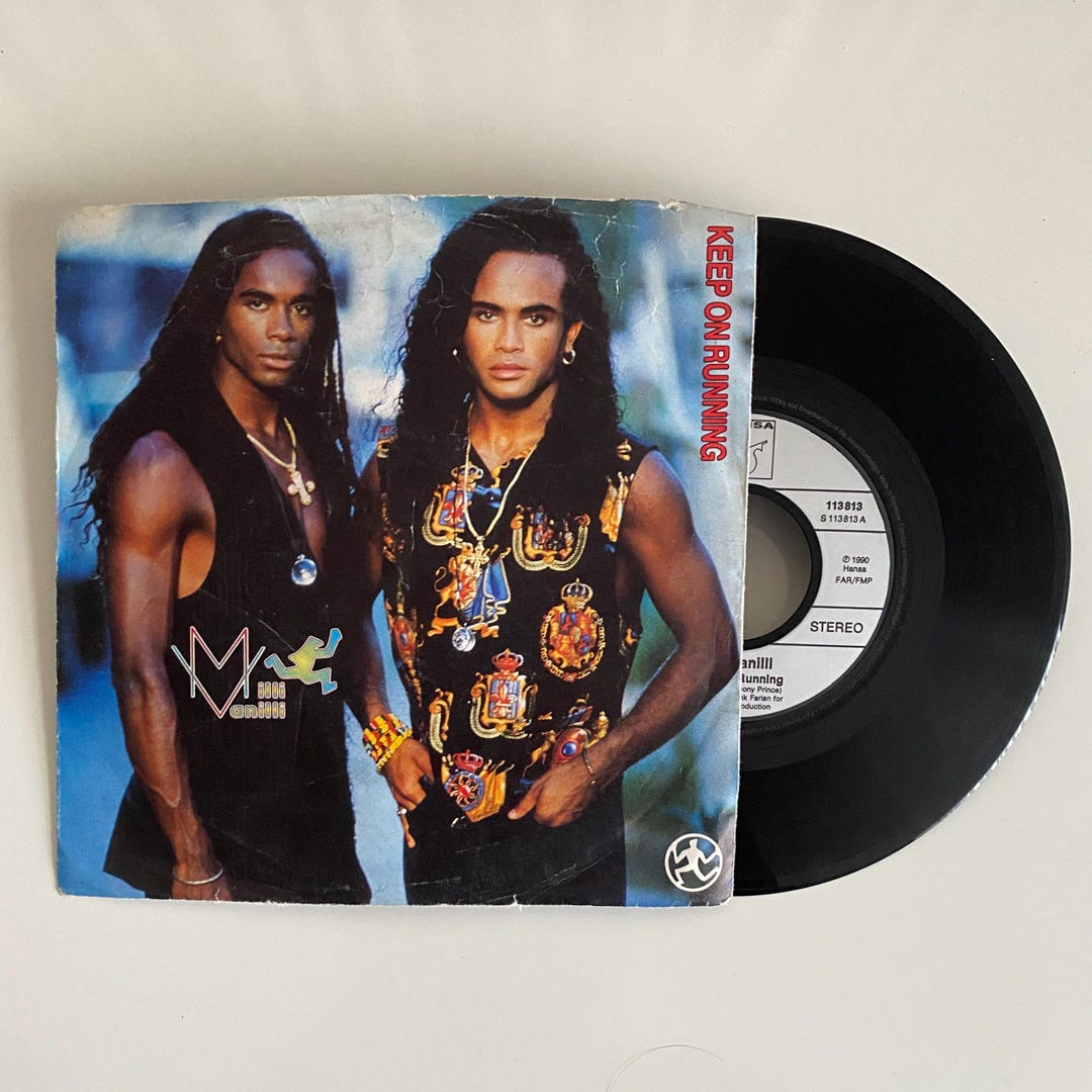 Milli Vanilli - Keep on Running - Vinyl Single Record - 1990 - Etsy