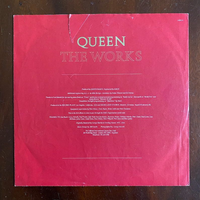 Queen - the Works - Vinyl LP Record - 1984 - Etsy