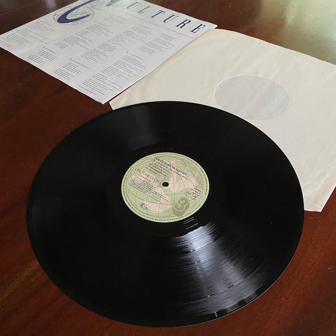 Culture Club Colour by Numbers Album Vinyl LP Record - Etsy