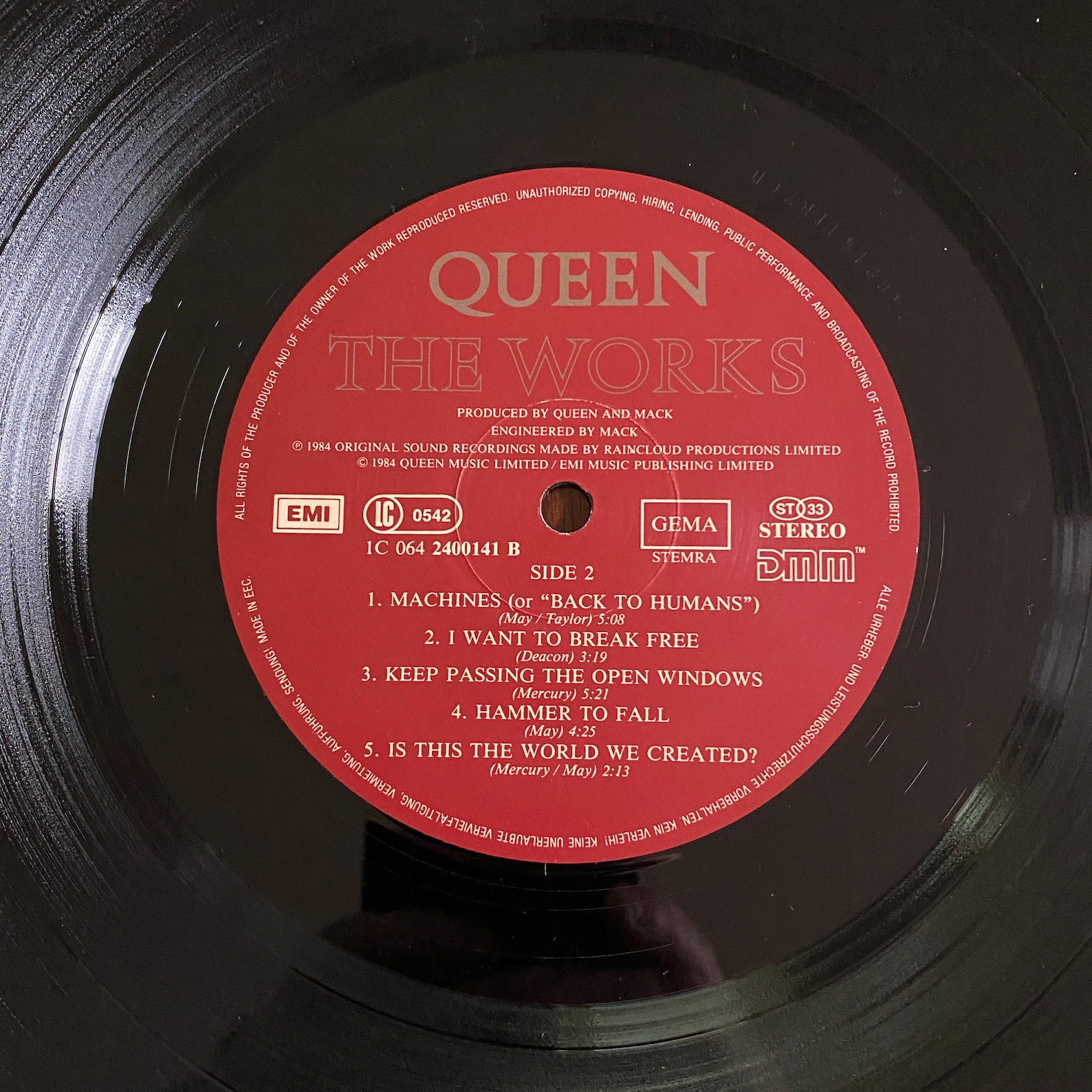 Queen the Works Vinyl LP Record 1984 - Etsy