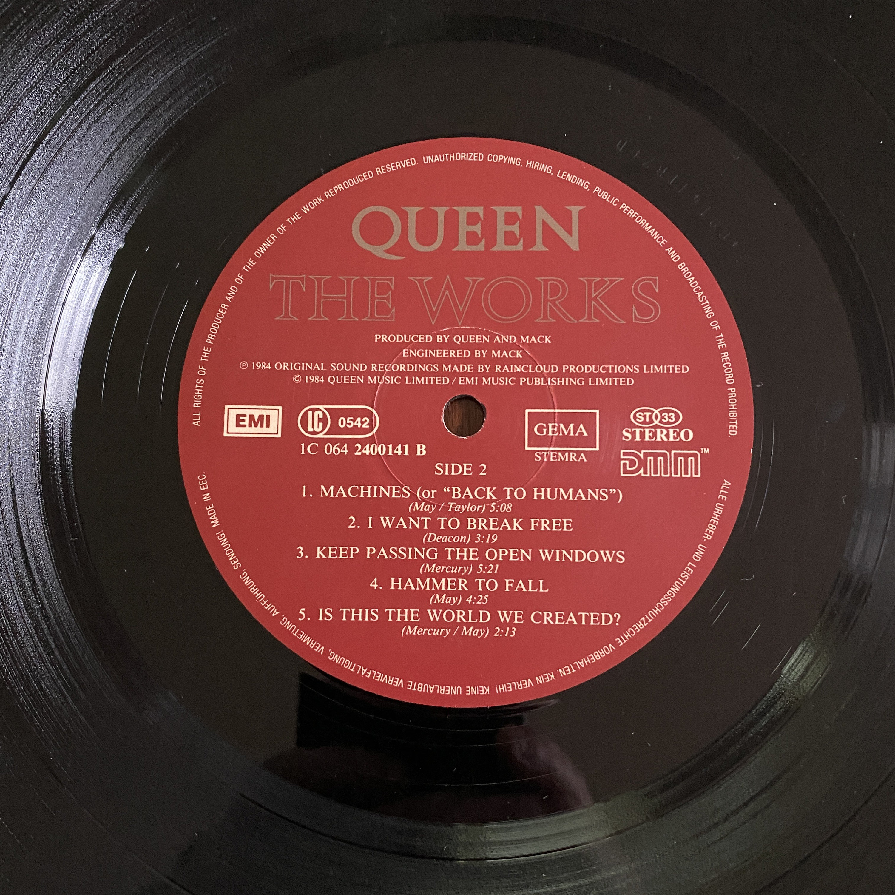 Queen the Works Vinyl LP Record 1984 - Etsy