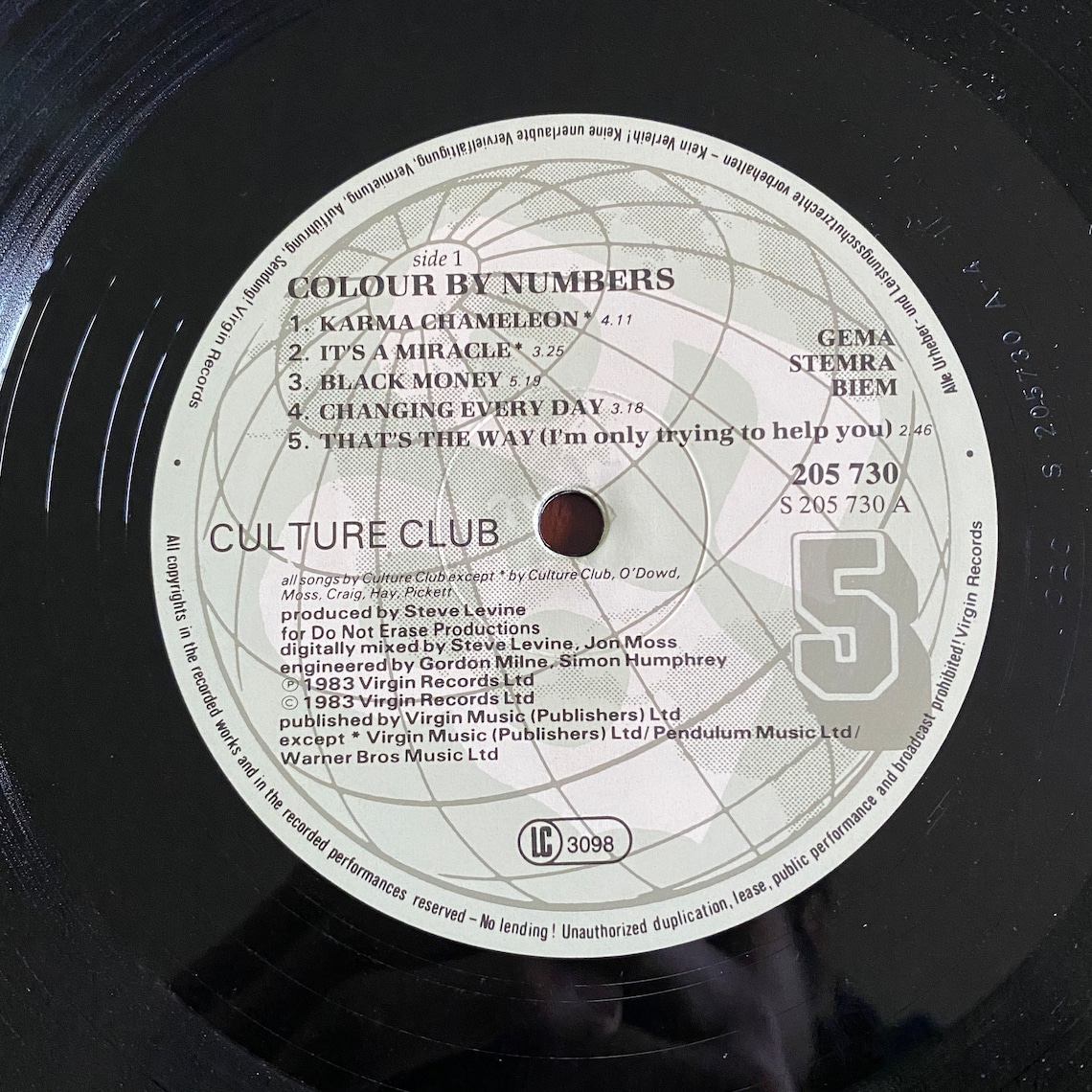 Culture Club Colour by Numbers Album Vinyl LP Record - Etsy