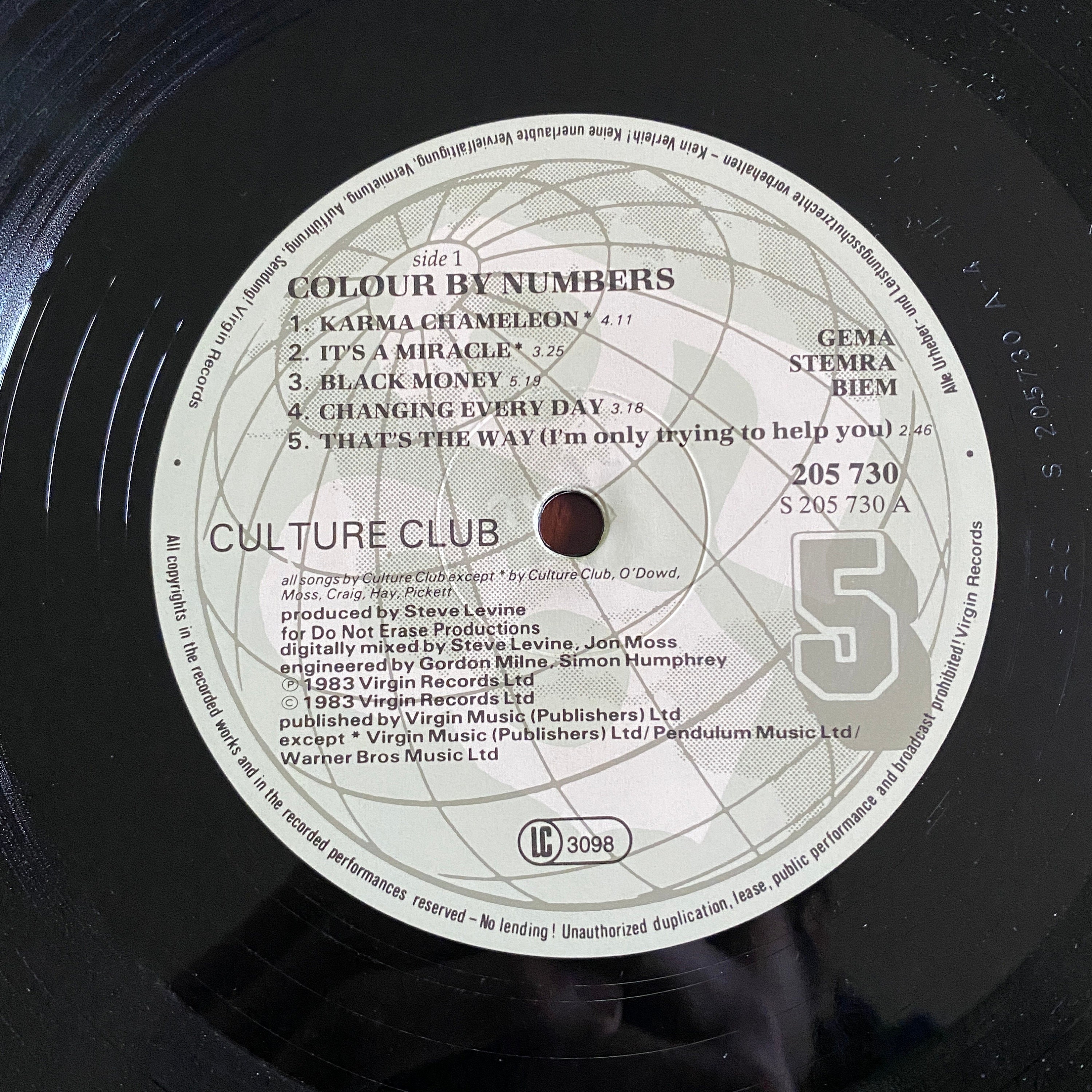 Culture Club Colour by Numbers Album Vinyl LP Record - Etsy