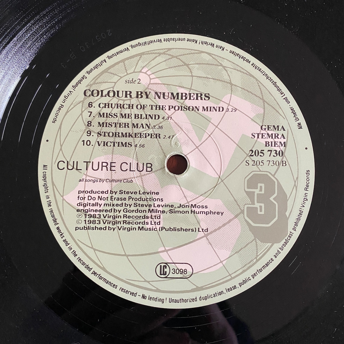Culture Club Colour by Numbers Album Vinyl LP Record - Etsy