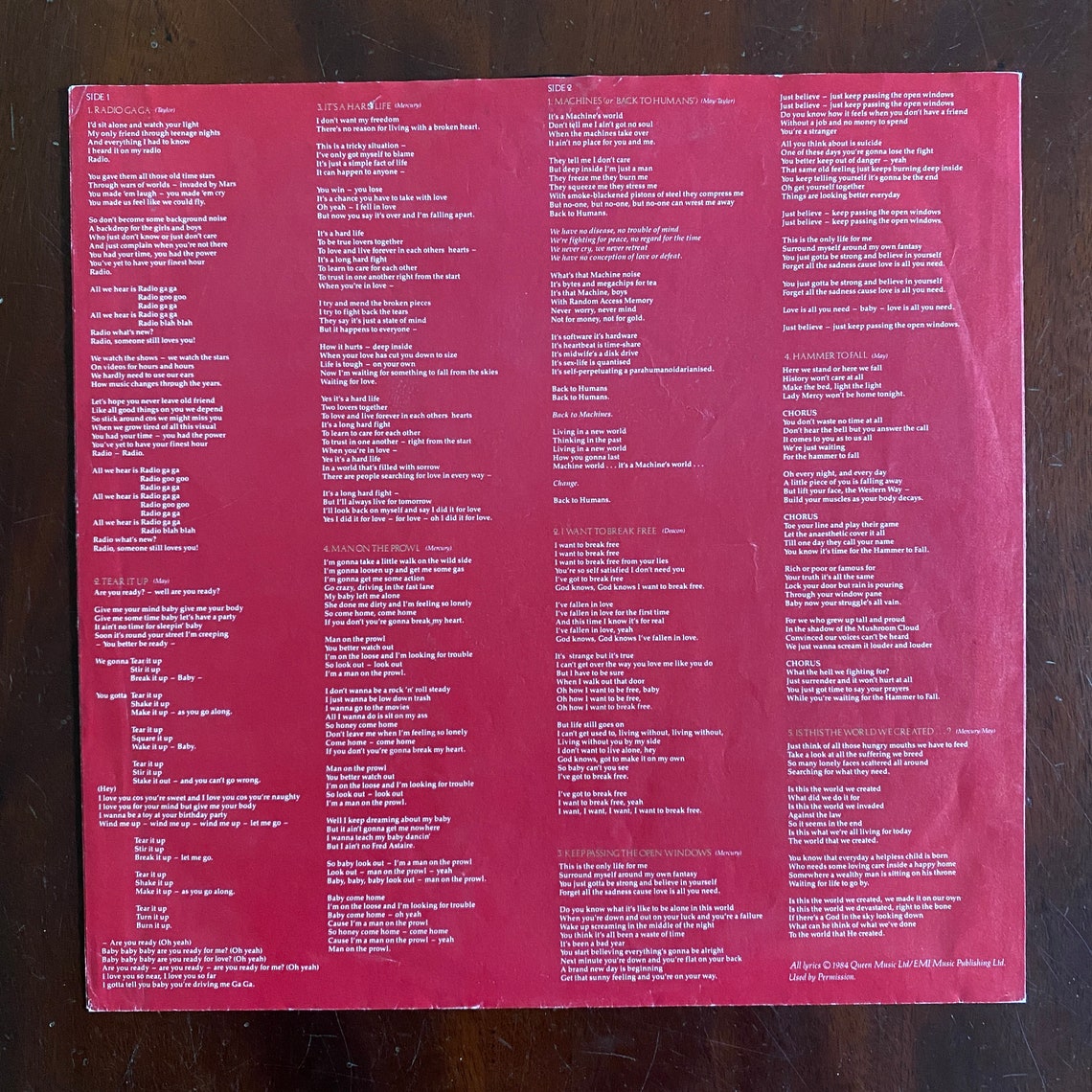 Queen the Works Vinyl LP Record 1984 - Etsy