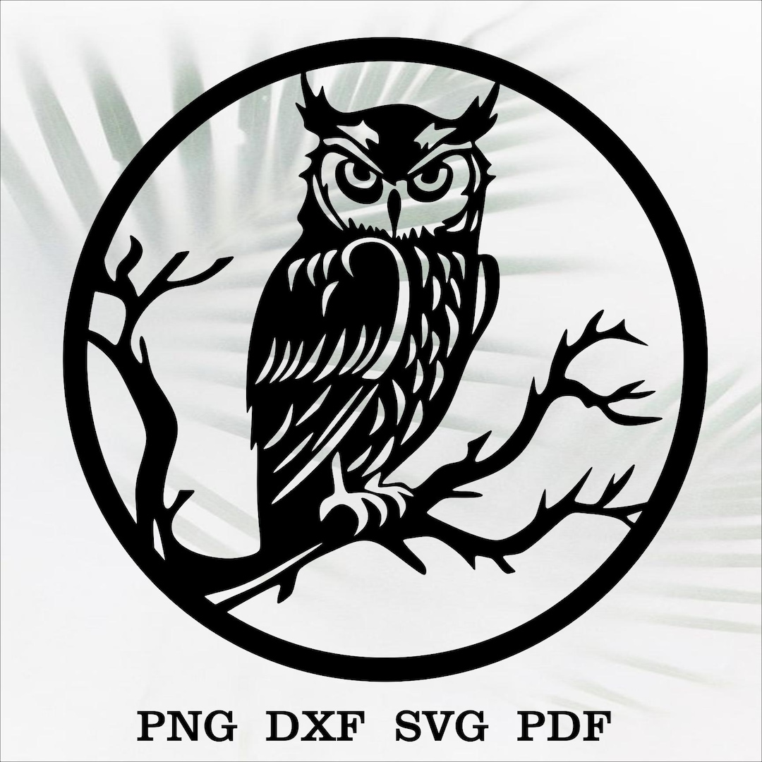 Owl SVG: Laser Cut File, CNC Wood Wall Decor (digital Download) - Etsy