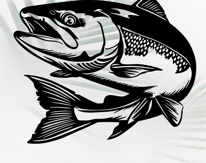 Fishing Svg, Wildlife Scene DXF Files for Plasma, Laser Cutting, Cnc ...