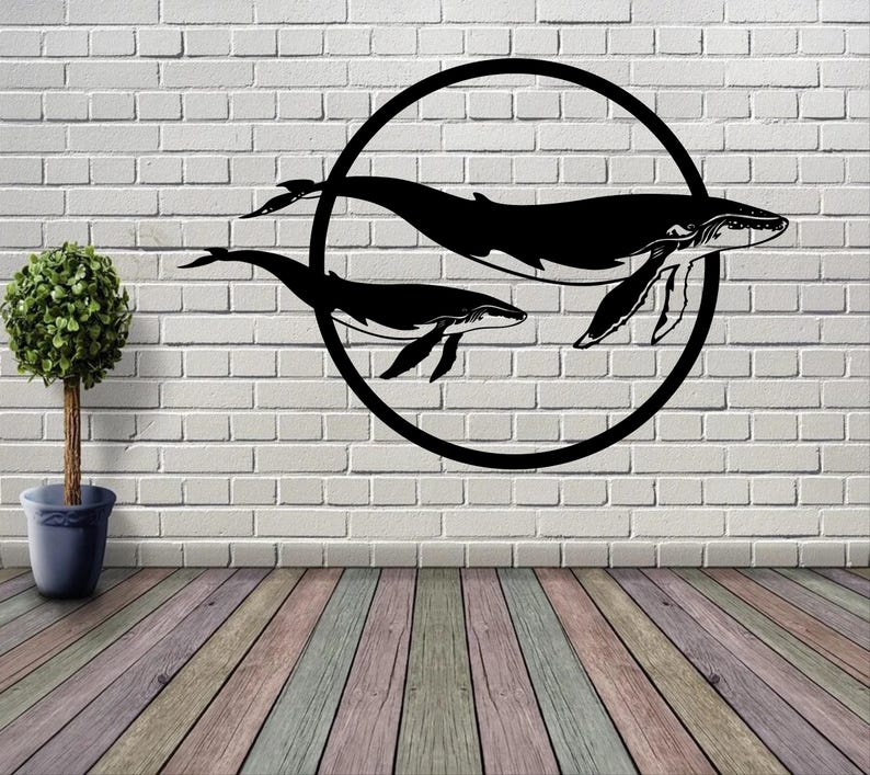 Blue Whale SVG DXF, Whale Cut File for Laser, Dxf for Plasma, Cnc File ...