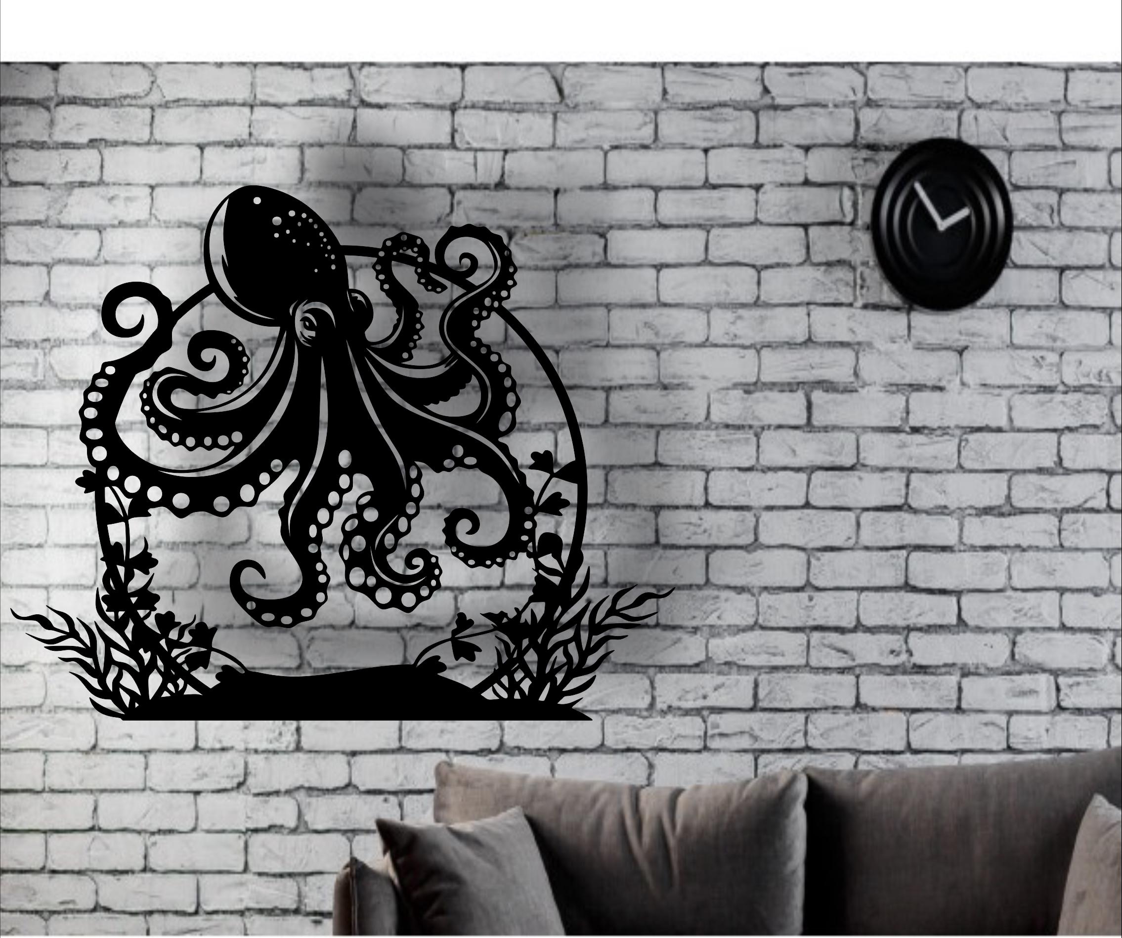 Octopus SVG: Ocean Animal Clipart, Laser Cut File (digital Download) - Etsy