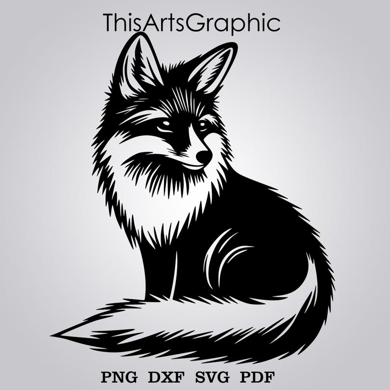 Fox SVG DXF, Animals Cut File Laser, Wildlife Cnc Wood Wall Decor, Fox ...