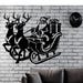Christmas Scene SVG, Santa Claus DXF Cut File, Silhouettes Dxf, Cricut ...