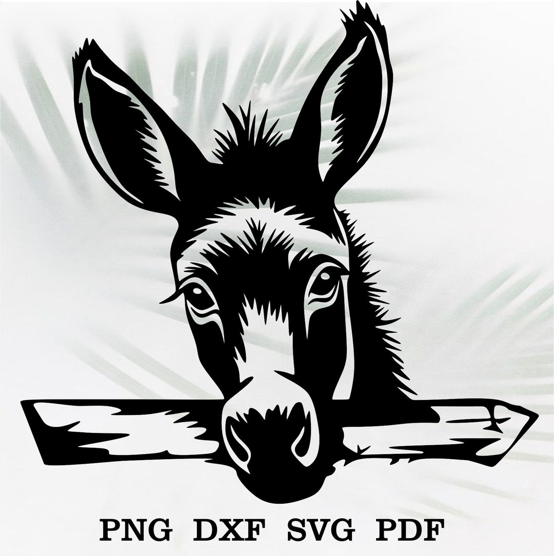 Donkey SVG Cut File: Farm Animal Vector Clipart (digital Download) - Etsy