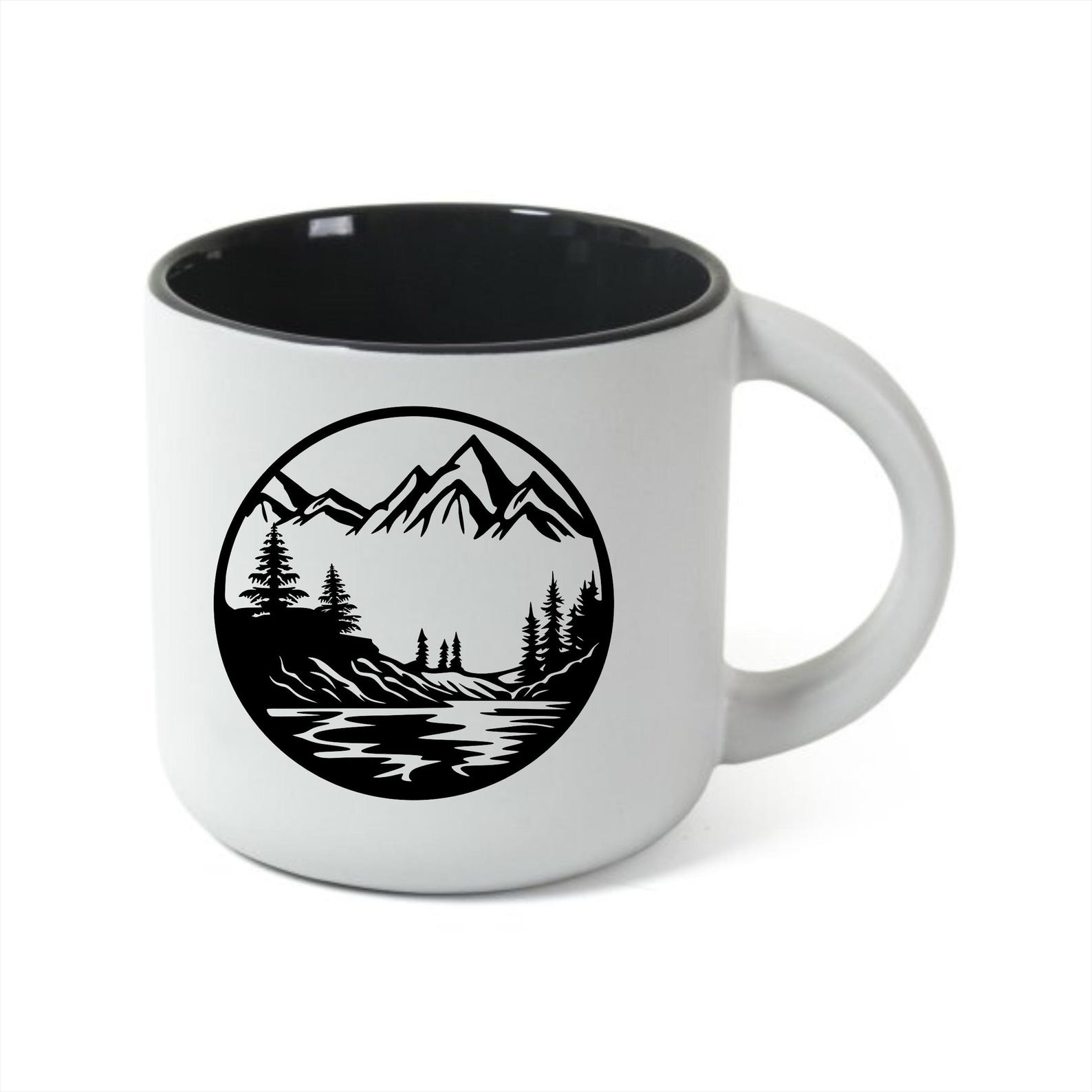Mountain Scene SVG: Nature Silhouette Cut Files (digital Download) - Etsy