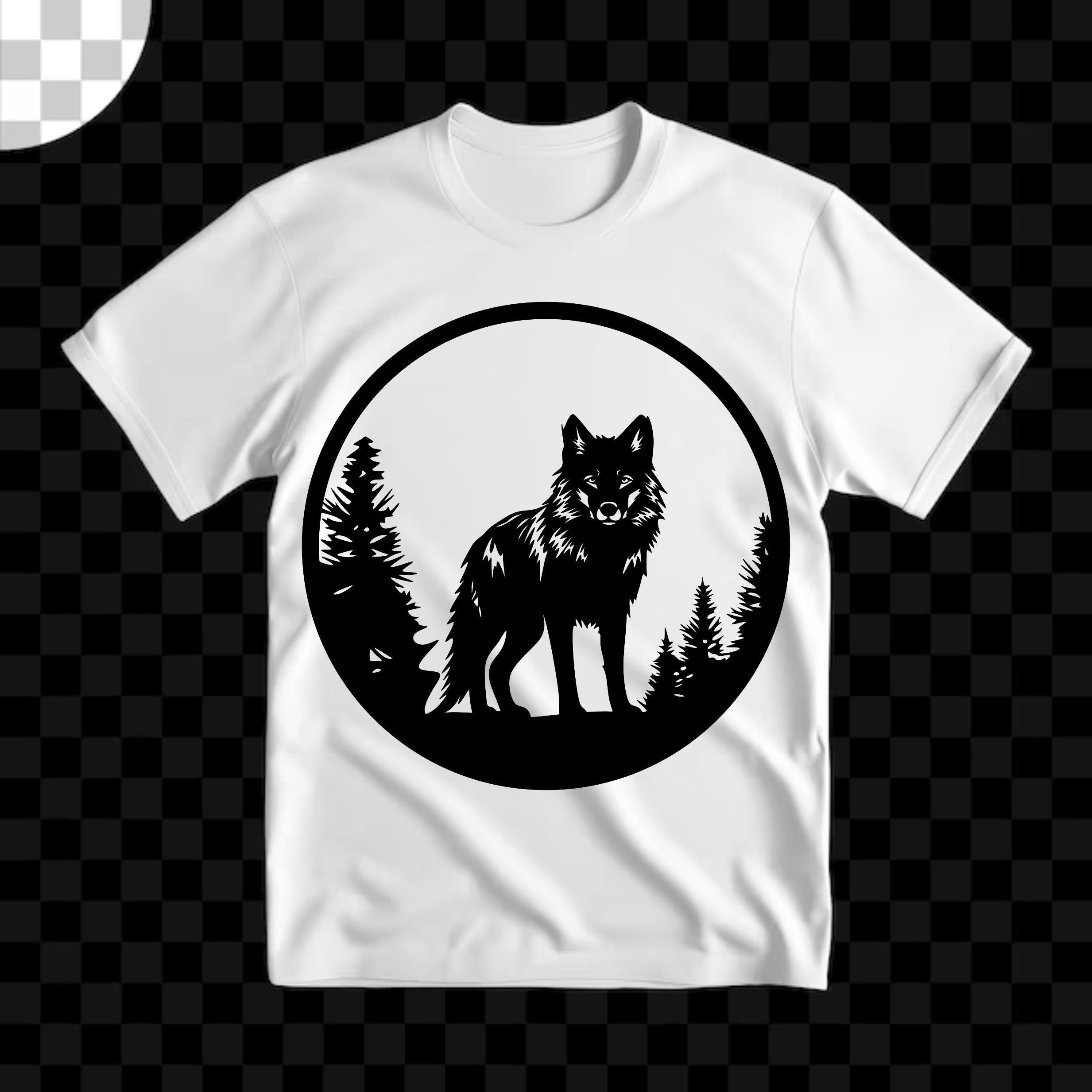 Wolf Scene Dxf, Animals Cut File for Laser, Dxf Plasma, Cnc, Metal Wall ...