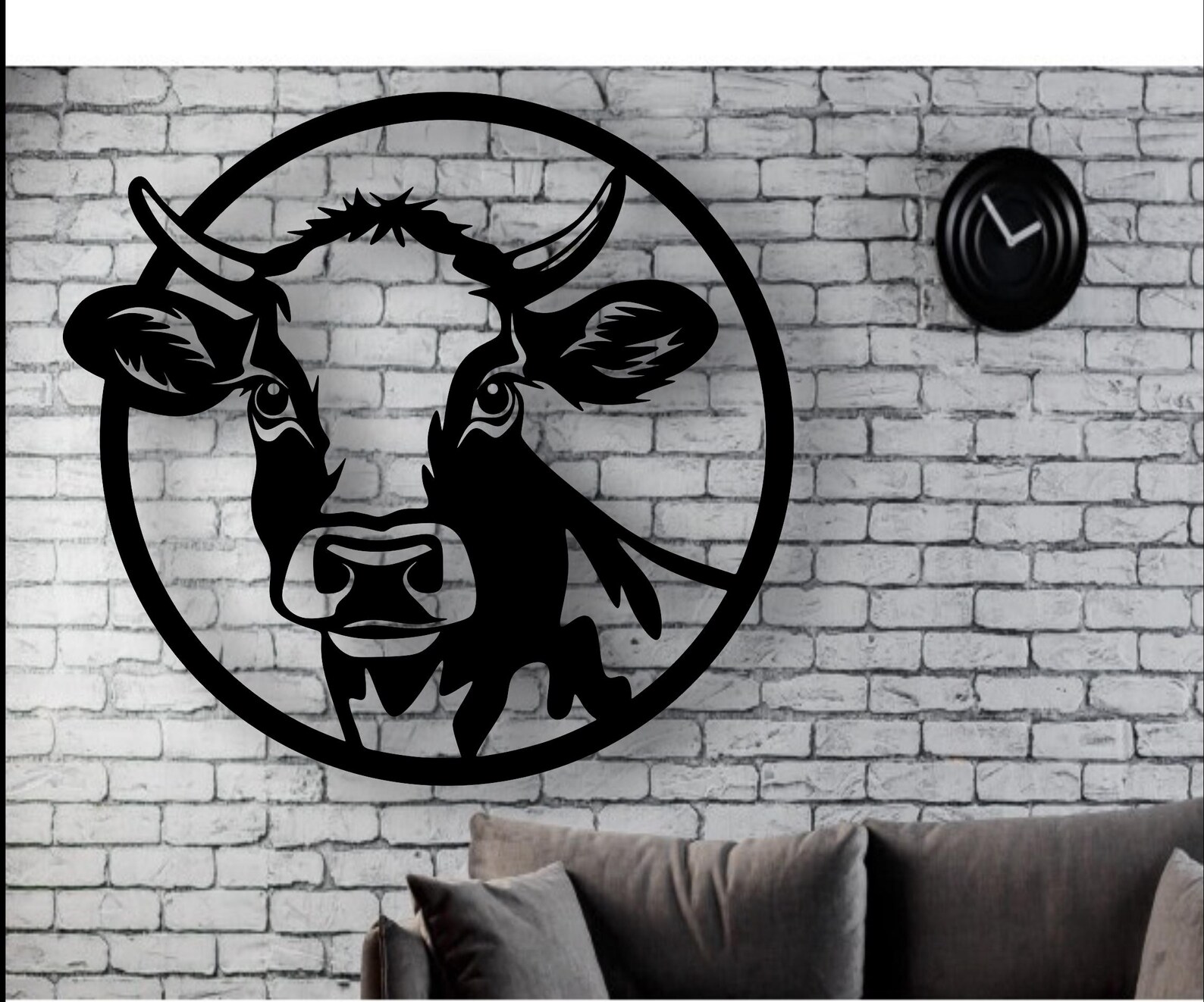 Cow Head SVG DXF: Farm Animal Sign, Ranch Decor (digital File) - Etsy
